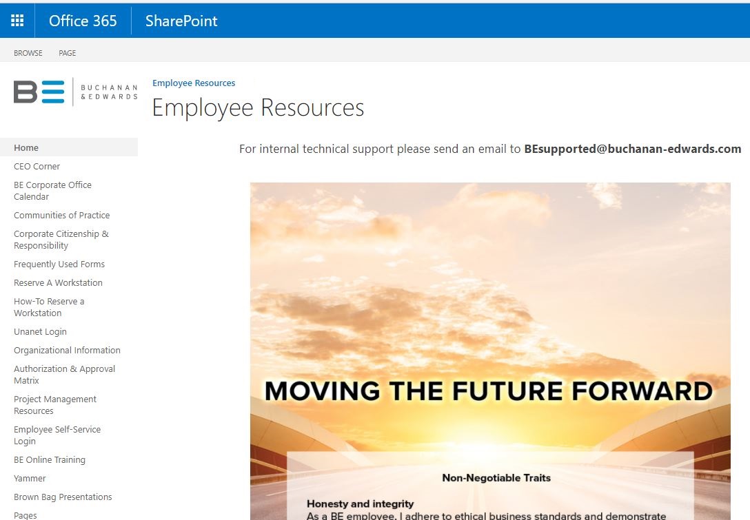 How to access SharePoint and the Employee Resources page – IT ...